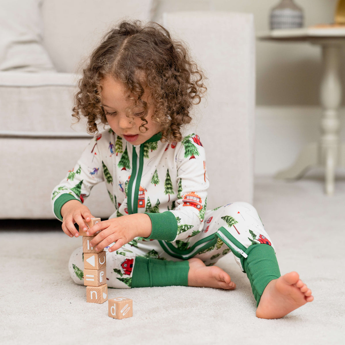 Baby Two-Way Zip Sleepsuit - Bamboo & Organic Cotton with Foldover ...