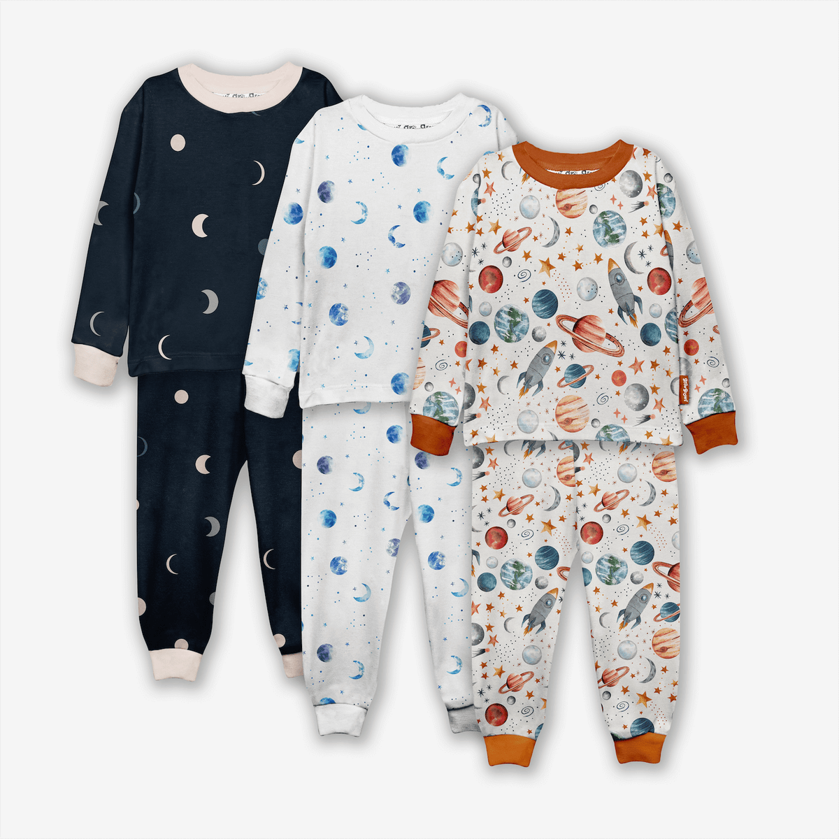 Baby & Children's Super Soft Bamboo & Organic Cotton Pyjamas 3-Pack ...