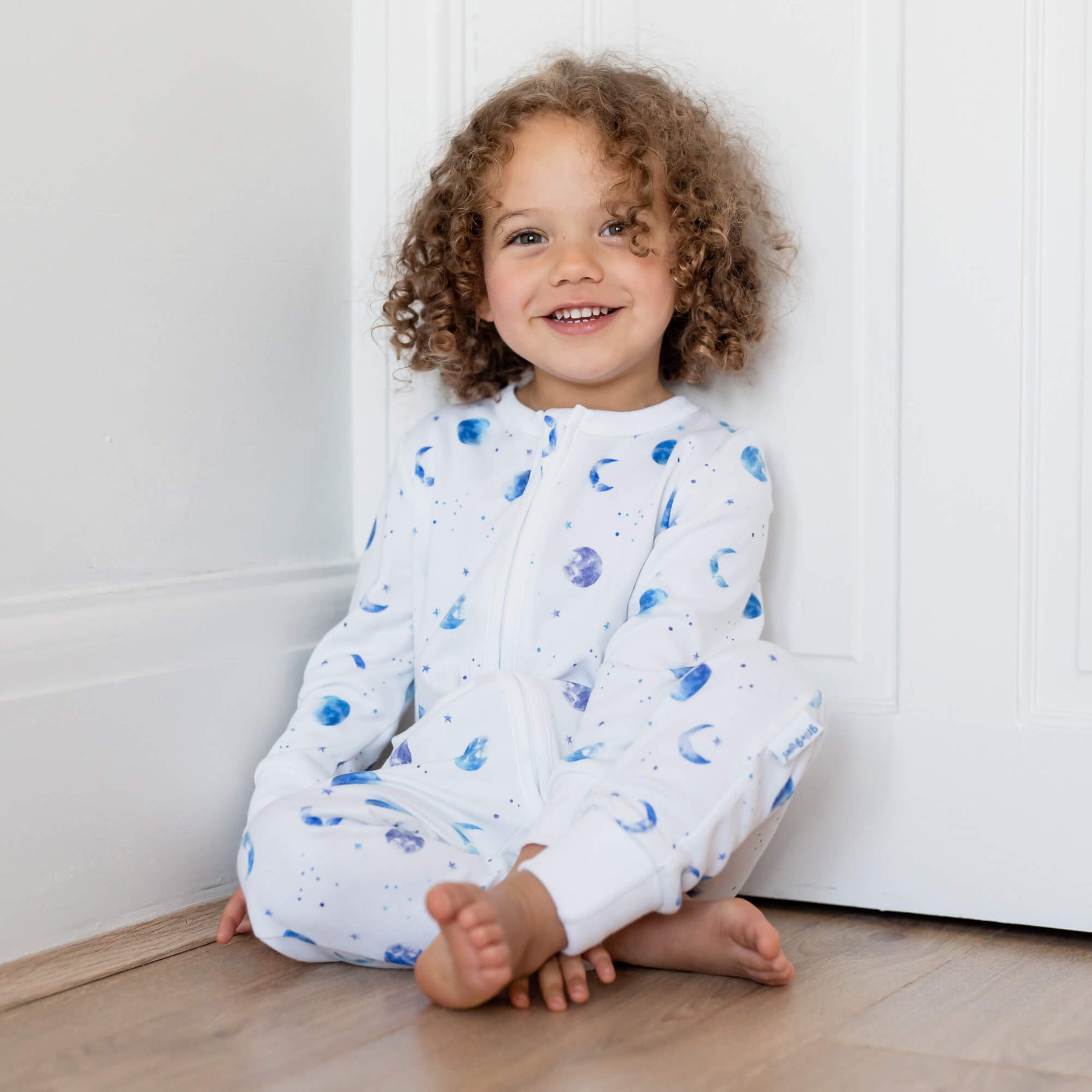 Baby Two-Way Zip Sleepsuit - Bamboo & Organic Cotton with Foldover ...